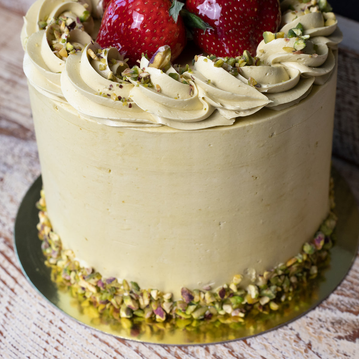 Pistachio Strawberry Signature Cake | patisserielawrencev